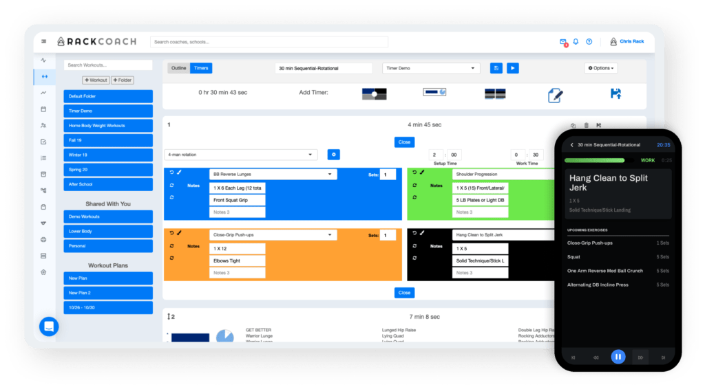 Features - RackCoach